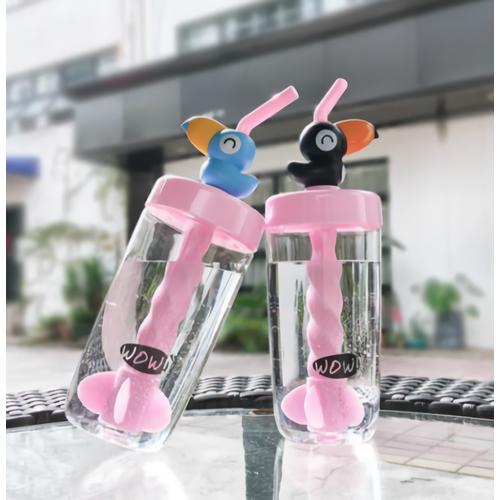 Jual BOTOL AIR SEDOTAN FLAMINGO / BOTOL MINUM TUMBLER BENING TUTUP BPA ...