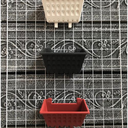 Jual Pot Argo 01 Tempel / Dinding / Vertical Garden Putih Hitam Cokelat ...