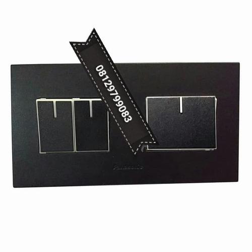 Jual saklar inbow triple panasonic hitam inbow black style - WIDE ...