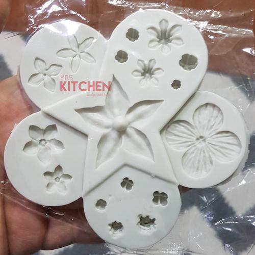 Jual CETAKAN SILIKON BUNGA BANYAK MACAM VARIETY FLOWER SHAPES SILICONE ...
