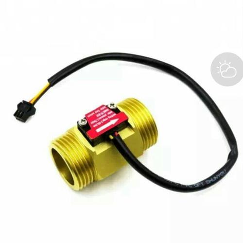 Jual Water Flow Sensor G1" DN 25 Flow Sensor 1 inch Brass Kuningan ...