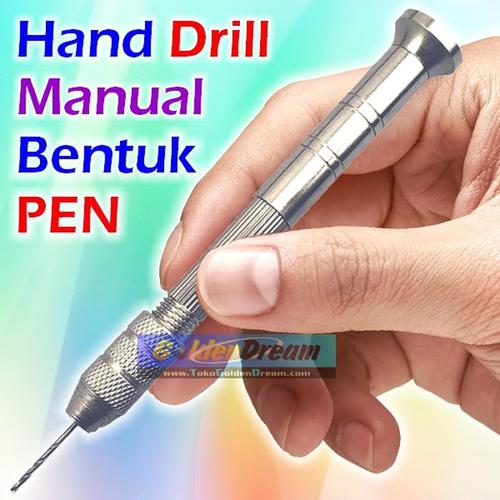 Jual Mini Pen Hand Drill Manual Bor Tangan Lobang Tiny Stainless Steel ...