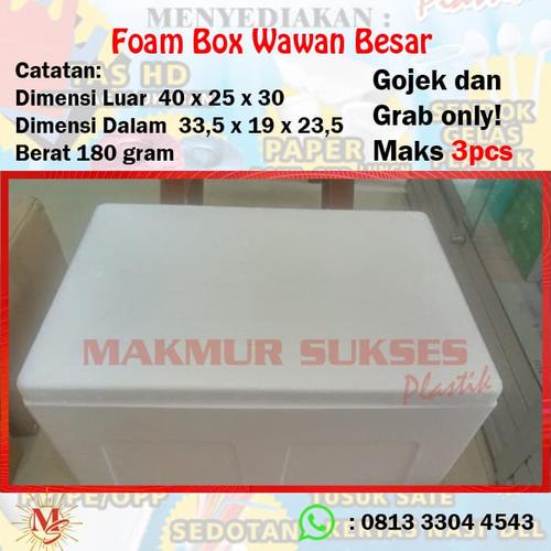 Jual Styrofoam box / Sterofoam box wawan Besar (Gosend/grabbike saja ...