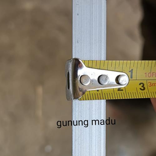 Jual SIKU ALUMUNIUM 1CM X 1CM PANJANG 1 METER / LIS SIKU ALUMUNIUM 1CM ...