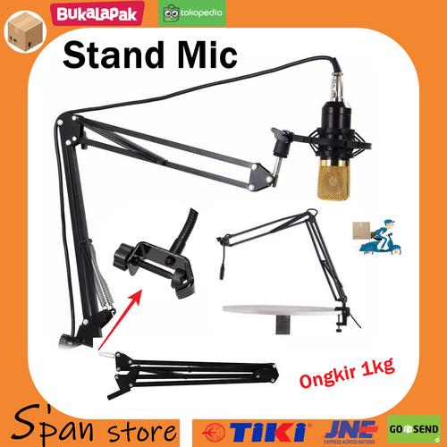 Jual Stand Mic / Mic Stand untuk tempat Mic Condensor rekaman dll ...