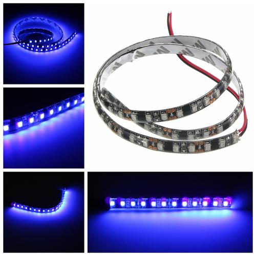 Jual New UV Ultraviolet Purple 3528 LED Strip Lampu Fleksibel Black ...