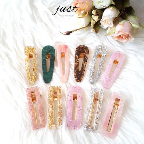 Jual [READY] Jepit Rambut Poni Korea Acrylic Limited Edition H022-6 ...