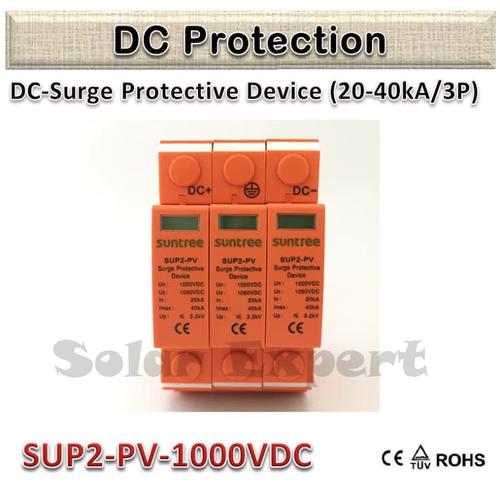 Jual DC SPD 1000V/20KA - Surge Protective Device For PV System - SUP2 ...
