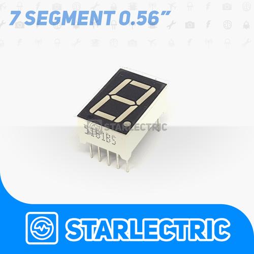 Jual LED Seven Segment 7 Segmen Common Cathode Katoda Merah 0.56 Red ...