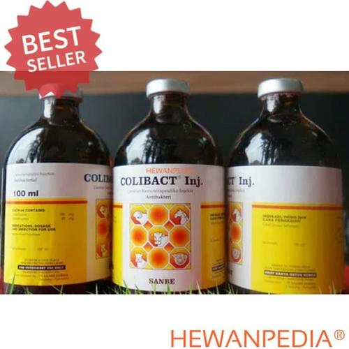 Jual COLIBACT 100 ml Injeksi Antibiotik Hewan Lengkap Berdaya ...