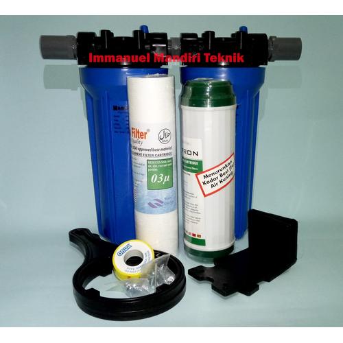 Jual Paket Filter Air Besi 2 / Paket Water Filter Besi 10 " 2 Tahap ...