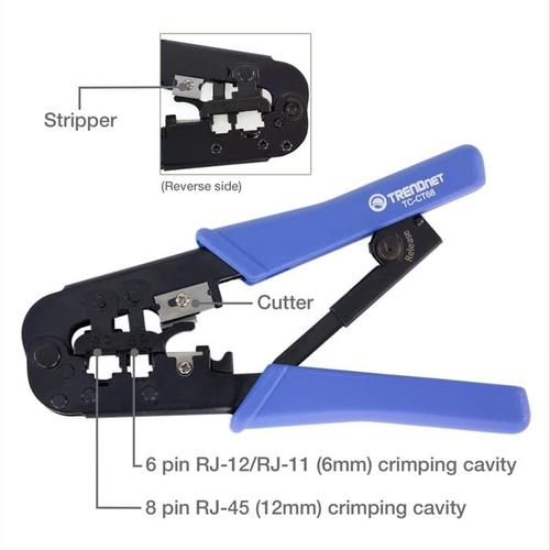 Jual Trendnet TC-CT68 Crimping Tool Cat.5 Crimp/Cut/Strip - Kota ...