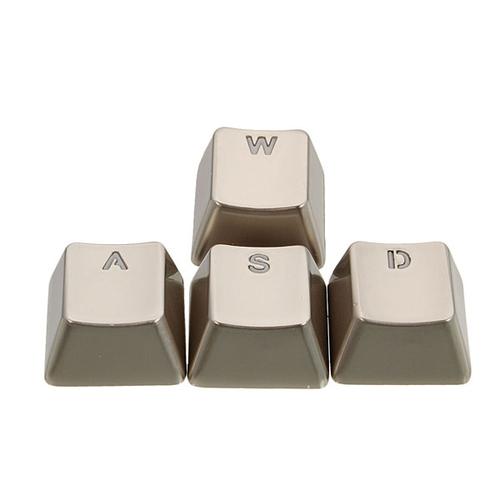 Jual Zinc Alloy Transparent WASD Metal Mechanical Keyboard Keycaps for ...