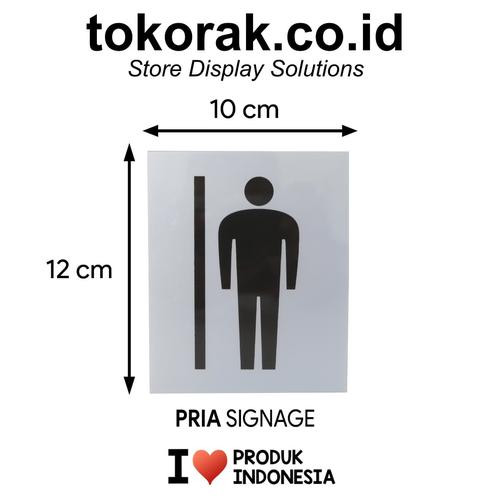 Jual SIGNAGE LOGO PRIA 10X12 CM SIMBOL LOGO PERINGATAN - Jakarta Utara ...