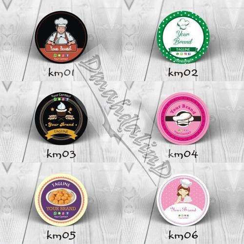 Jual Cetak Stiker Free Desain A3 Logo Label Makanan Minuman Cemilan Kue ...