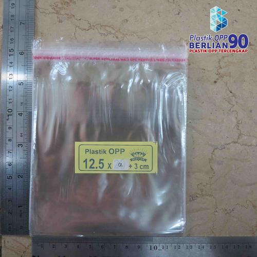 Promo 12,5 X 12 CM PLASTIK OPP SEAL TEBAL 20 MIC (ASLI)/PLASTIK KEMASAN ...