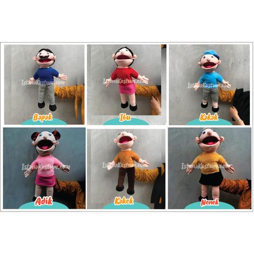Jual Boneka Tangan Muppet 50cm Karakter Keluarga|Peraga Dongeng|Hand ...
