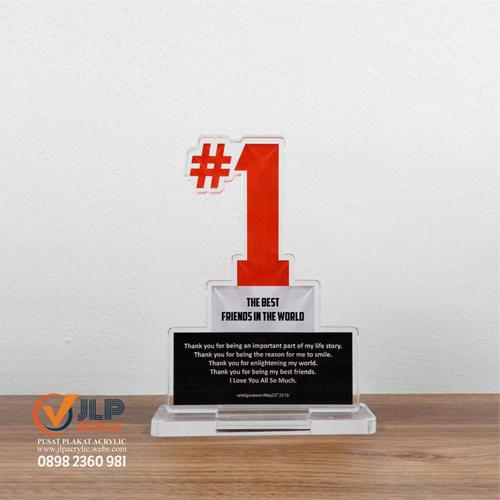Jual Plakat Piala Piagam Plakat Akrilik Tropi Trophy UK. 20cm x 10cm ...