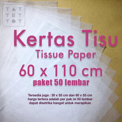 Jual kertas tisu | 60x110 | 100 lembar | tissue | paper | bungkus ...