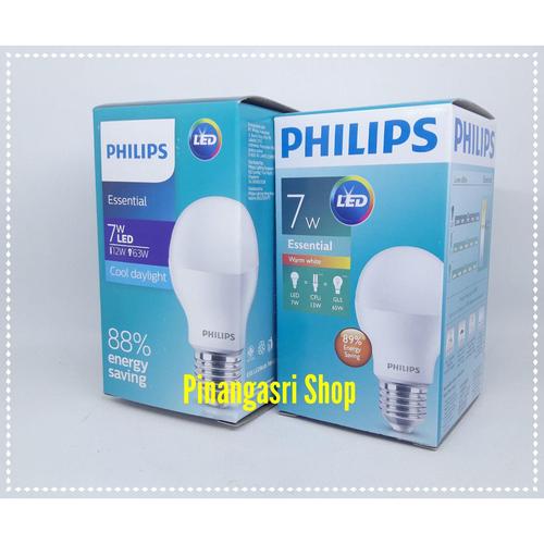 Jual Lampu LED PHILIPS ESSENTIAL 7W Bohlam 7 Watt PHILIP 7 W Bulb LED ...