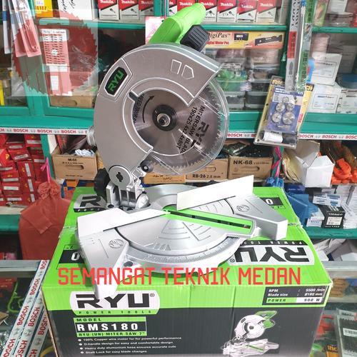 Jual RMS180 CROSSCUT MITER SAW ALUMINIUM KAYU MITTER MITERSAW 7 RMS 180 ...