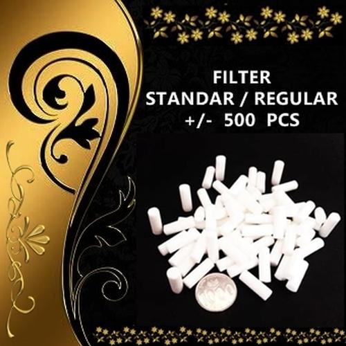 Jual TEMBAKAU - FILTER ROKOK UKURAN STANDAR ATAU REGULAR ISI 500an pcs ...