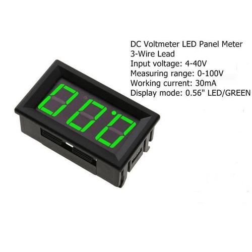 Jual Voltmeter Digital Panel LED Display 0-100V GREEN - Kota Tangerang ...