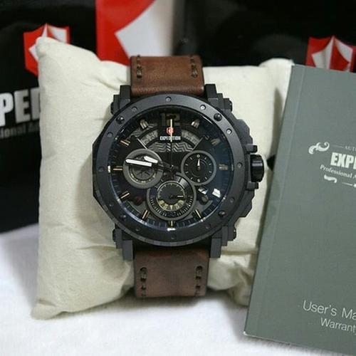 Jual Jam Tangan Pria Expedition Original Chronograph E6402 Black ...