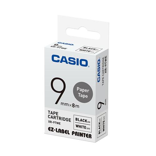 Jual EZ Label Printer XR-9WE1 9mm Black on White Tape Label Casio ...