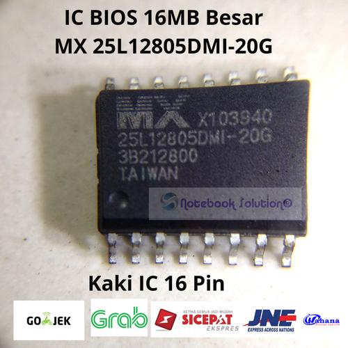 Jual IC BIOS 16MB BESAR MX 25L12805DMI-20G Untuk LED TV Mesin Computer ...