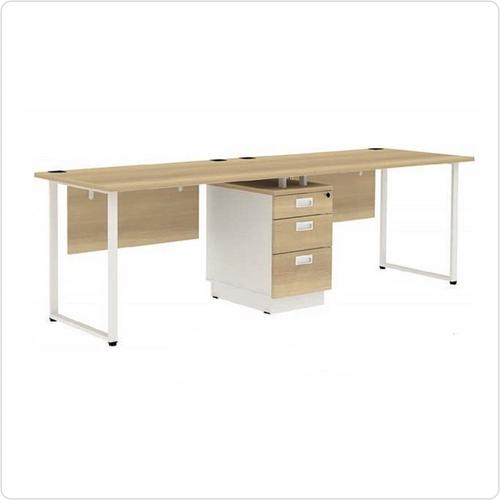 Jual Meja Kerja Staff Kantor 2 Orang Meja Komputer Gaming Kaki Besi 3 ...