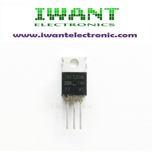Jual IRF520 IRF520N IRF 520 TRANSISTOR N CHANNEL MOSFET IRF520 TO-220 ...