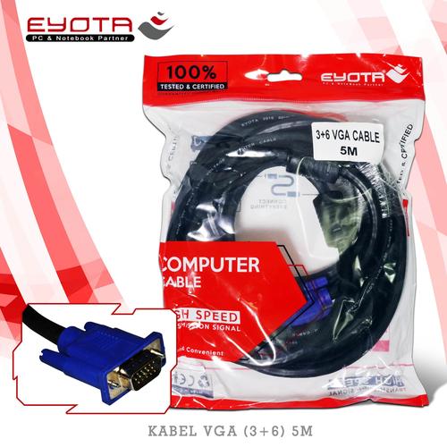 Jual Kabel VGA 5m EYOTA Gold Plate 3+6 (Male-Male) - Kota Medan - Grosir Medan88 | Tokopedia