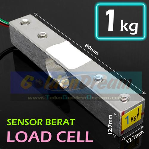 Jual Load Cell Bar 1KG Sensor Berat Strain Gauge Digital Weigher 1 kg ...