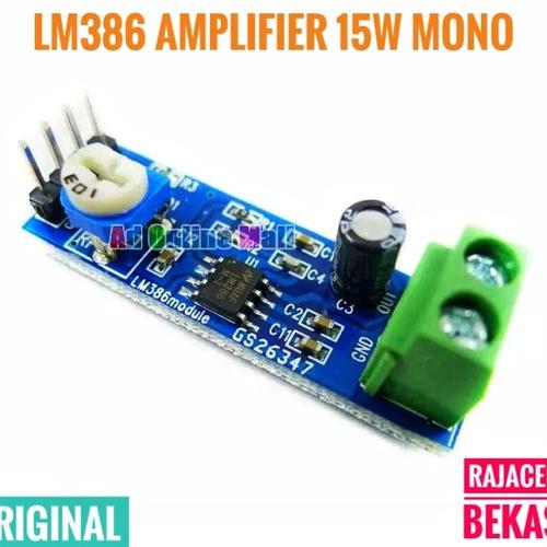 Jual LM386 Power Amplifier Module 5-12V with Volume Control - Kota ...