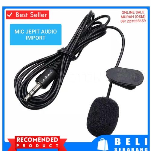Jual Microphone jepit tie kerah 3.5mm ORIGINAL mik mic audio imam ...