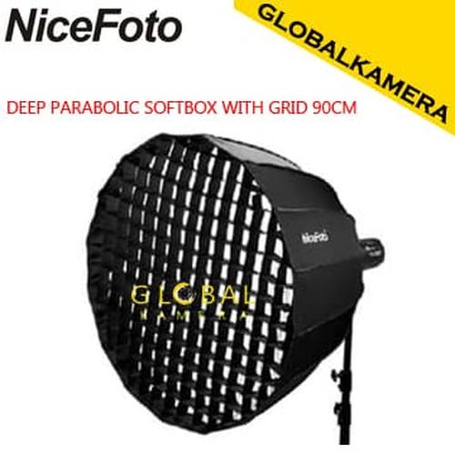 Jual NiceFoto Deep Parabolic Softbox With Grid 90CM (Bowens Mount ...