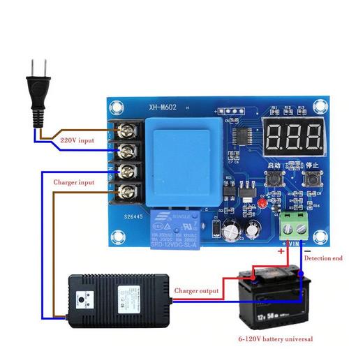 Jual XH-M602 Digital Charging Control Battery Lithium Switch Protection ...