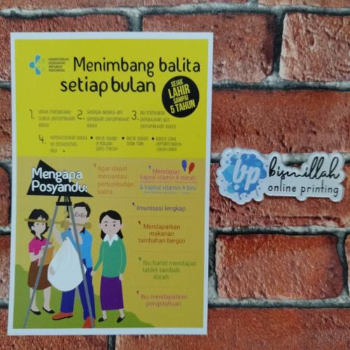 Jual Poster gambar posyandu timbang balita setiap bulan - Kota Surabaya ...