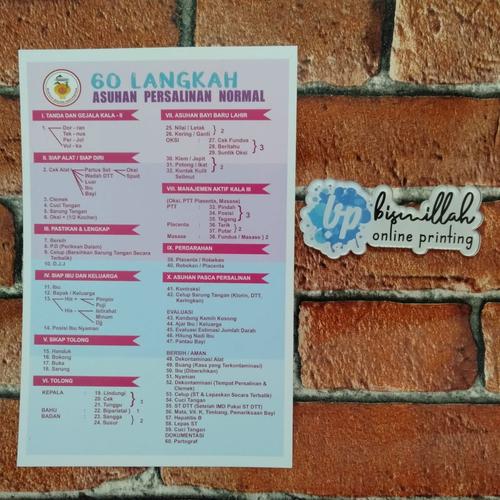 Jual Poster gambar 60 langkah persalinan normal - Kota Surabaya ...