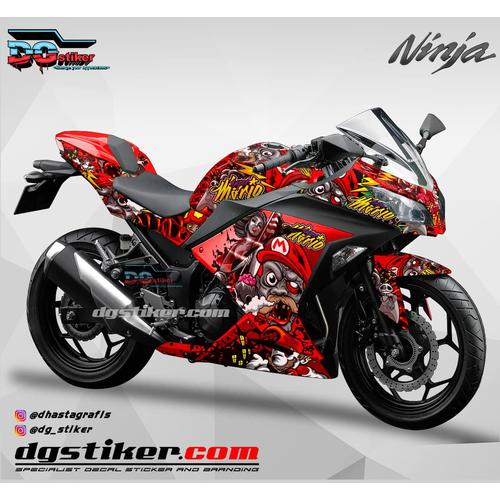 Jual Decal Sticker Ninja 250 Fi Merah Super Mario DG Stiker - Kab ...