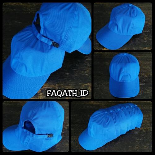 Promo topi baseball polos & topi polos twill & topi biru polos & topi ...