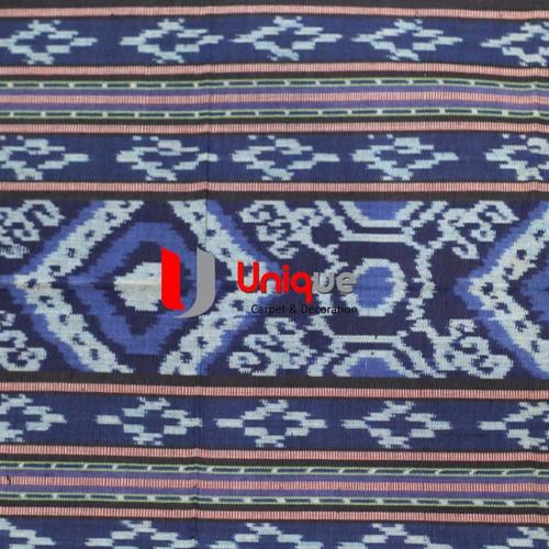 Jual Runner tenun motif batik / Taplak meja makan biru termurah unik ...