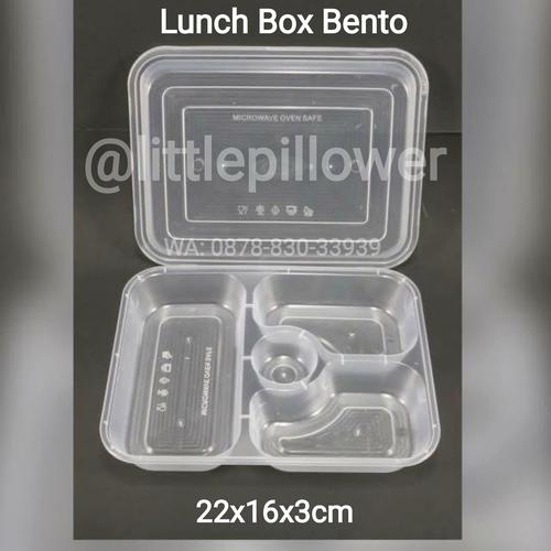 Jual Lunch box bento transparan/tray bento minimalis - Jakarta Pusat ...