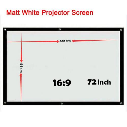 Jual Layar Proyektor 72 inch, ukuran 160 x 91 cm (Screen Projector ...
