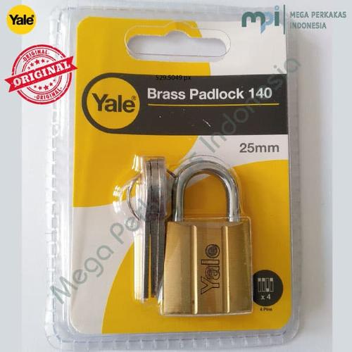Promo GEMBOK YALE V140 25 mm Brass Padlock Series Gembok Murah ...