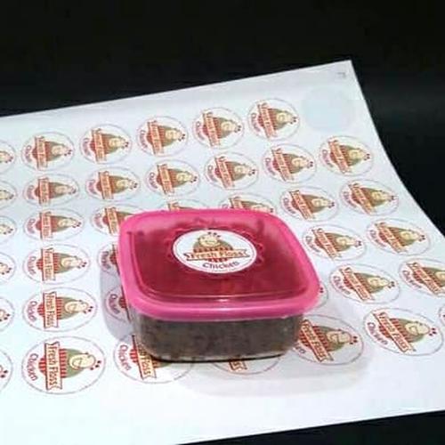 Jual Sticker Label makanan Vinyl Print and Cut A4+ - Jakarta Pusat ...