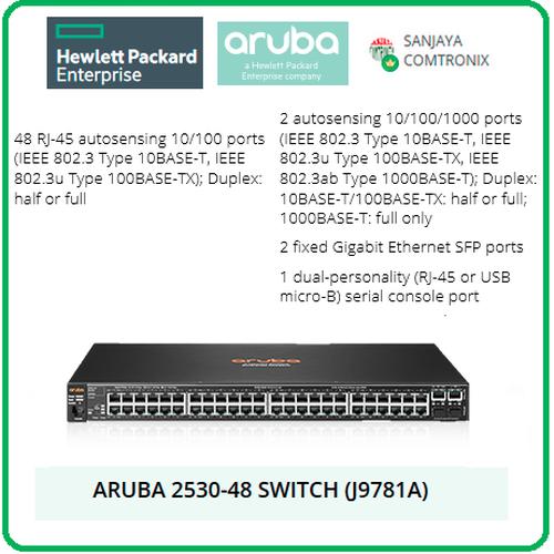 Jual HPE Aruba J9781A 2530-48 Switch Managed 48 Port 10/100 + 2Giga ...