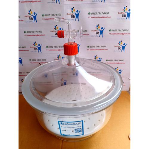 Jual NORMAX Desiccator Vacuum dia 250 mm with porcelain plate desikator ...