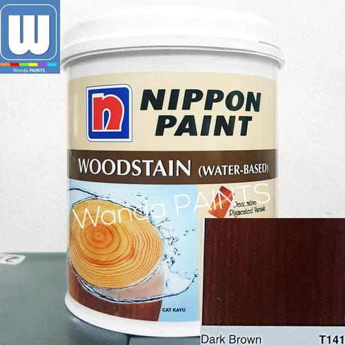 Jual NIPPON PAINT WOODSTAIN WATERBASED Dark Brown T141 (1 Liter ...